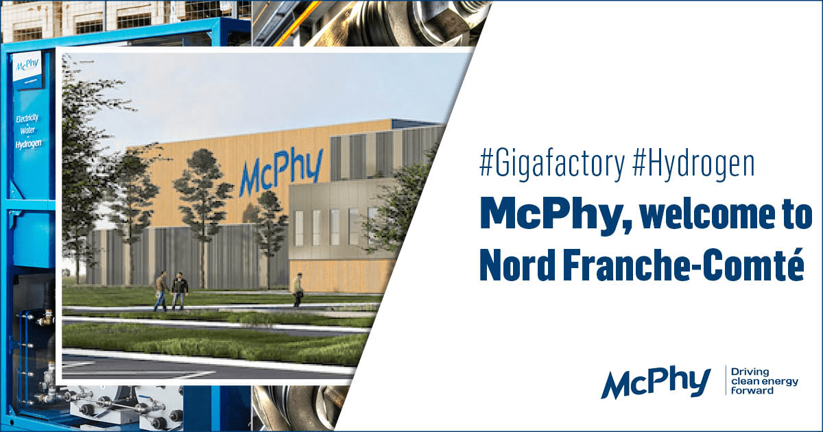 McPhy signe à Belfort pour sa gigafactory - H2Today